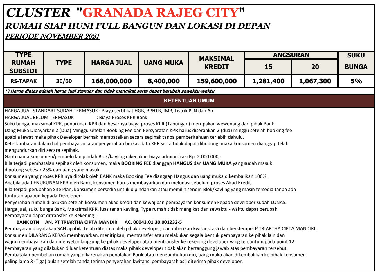 Granada Rajeg City – PT. RCM GROUP